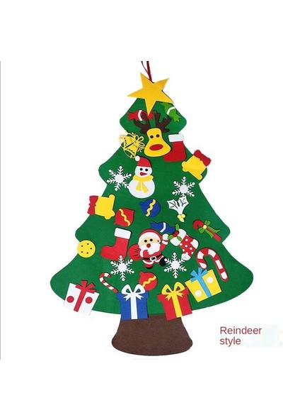 Ginson 3D Keçe Yeşil Yılbaşı Ağacı Süsü (Yurt Dışından)