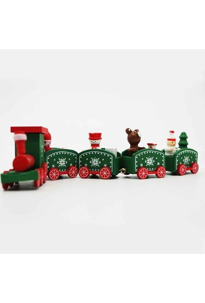 Ginson 3D Ahşap Tren Yılbaşı Oyuncağı Yeşil (Yurt Dışından) Ginson 3D Ahşap Tren Yılbaşı Oyuncağı Yeşil (Yurt Dışından)