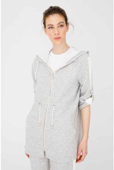 On Kapüşonlu Eşofman Üstü