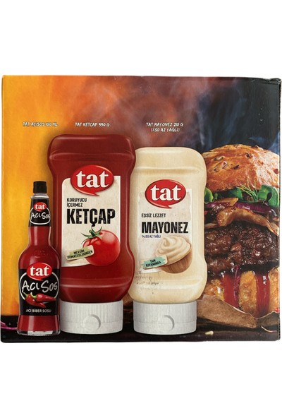 Tat Ketçap [390G], Mayonez [210G], Acı Sos [100 ml]