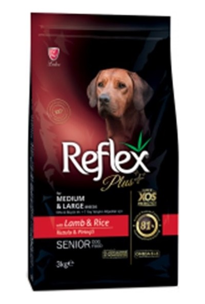 Reflex Plus Kuzulu Orta ve Büyük Irk Yaşlı Köpek Maması 3 kg Reflex Plus Kuzulu Orta ve Büyük Irk Yaşlı Köpek Maması 3 kg