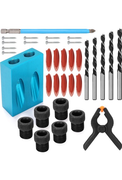 Gahome 34 Adet / Set 15 ° Ağaç Işleme Eğimli Delik Bulucu (Yurt Dışından) Gahome 34 Adet / Set 15 ° Ağaç Işleme Eğimli Delik Bulucu (Yurt Dışından)