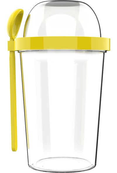 Poppard Capsule 450 ML + 100 ML Granola Atıştırmalık Kabı - Sarı Poppard Capsule 450 ML + 100 ML Granola Atıştırmalık Kabı - Sarı