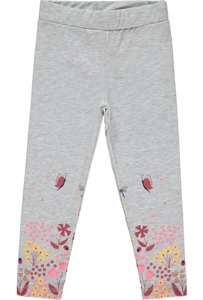 Civil Girls Kız Çocuk Uzun Tayt 2-5 Yaş Gri