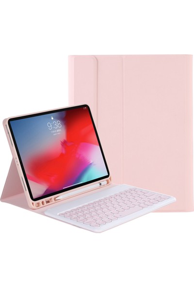 Sunsky YT098B iPad Air Için Bluetooth Klavye Kılıfı 4 10.9 Inç (2020) Pembe (Yurt Dışından)