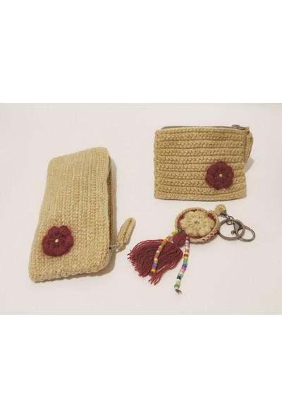 Talez Örgü El Örgüsü Kalemlik Cüzdan Anahtarlık Seti Talez Örgü El Örgüsü Kalemlik Cüzdan Anahtarlık Seti