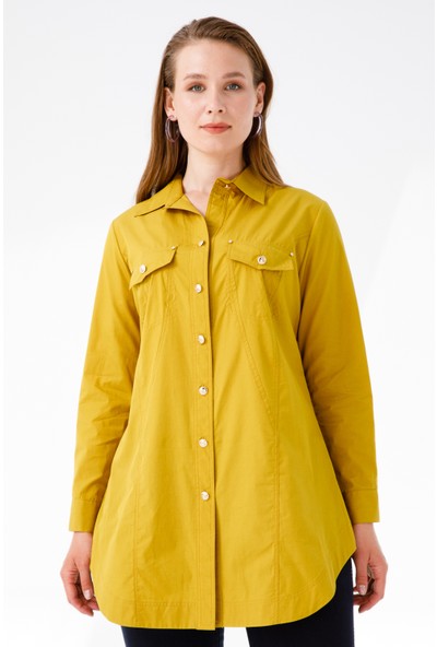 Ekol Gold Metal Düğmeli Tunik