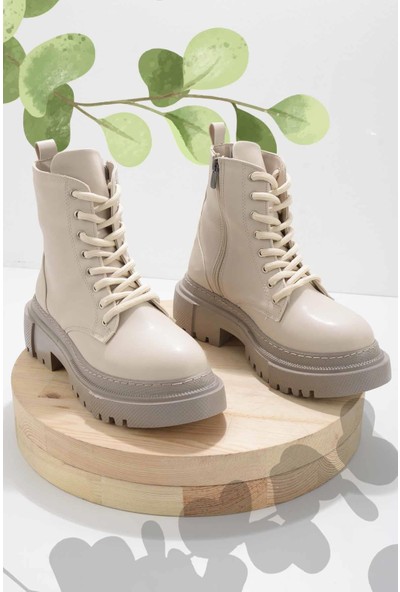 Bambi Ekru Kadın Bot & Bootie K02678020109