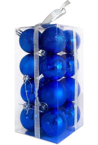 Orca Süs Yılbaşı Çam Ağacı Süsü Cici Top 4 cm 16 Lı