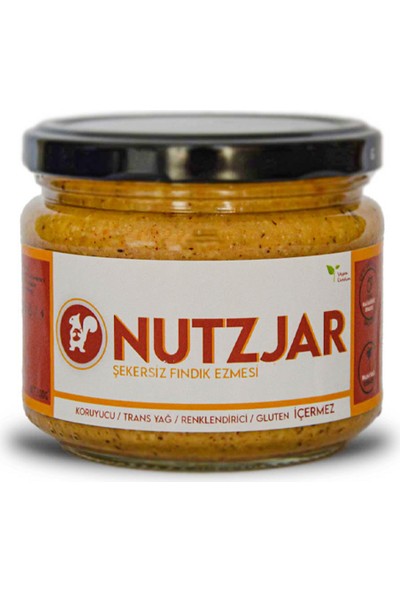 Nutzjar Parçacıklı Şekersiz Fındık Ezmesi 300 gr