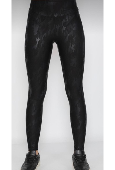 Prenses Kamuflaj Tasarım Yüksek Bel Dalgıç Kumaş Tayt