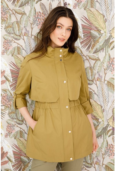 Ekol Dik Yaka Trençkot