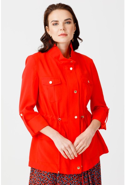 Ekol Dik Yaka Trençkot