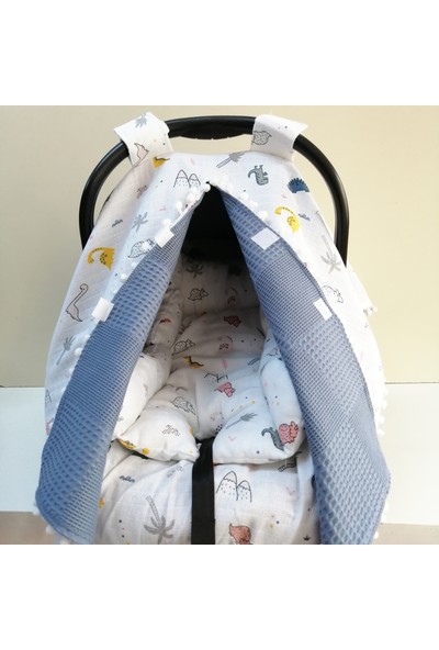 Baby Life Babylifehome Pikeli Muslin Kumaştan Puset Örtüsü Minderi ve Çarşafı Baby Life Babylifehome Pikeli Muslin Kumaştan Puset Örtüsü Minderi ve Çarşafı