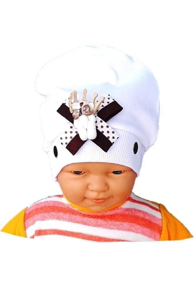 Hippo Yenidoğan Oyuncak Ayıcıklı Penye Erkek Bebek Şapkası Hippo Yenidoğan Oyuncak Ayıcıklı Penye Erkek Bebek Şapkası