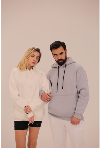Fırenze Basic Nardo Gri Unisex Oversize Kapüşonlu Sweatshirt %100 Pamuk Fırenze Basic Nardo Gri Unisex Oversize Kapüşonlu Sweatshirt %100 Pamuk
