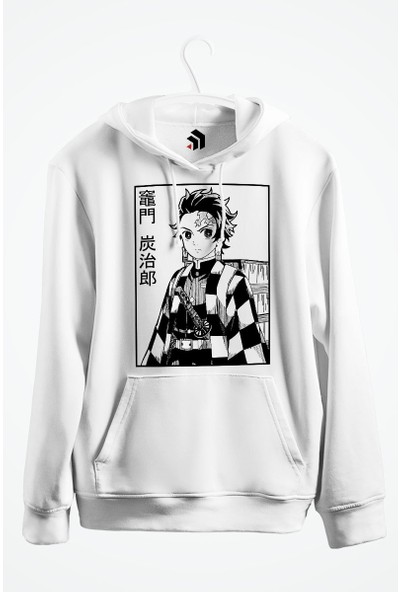 Karikatür Store Karikaturstore Tanjiro Demon Slayer Kimetsu No Yaiba Anime Baskılı Kapşonlu Sweatshirt Karikatür Store Karikaturstore Tanjiro Demon Slayer Kimetsu No Yaiba Anime Baskılı Kapşonlu Sweatshirt