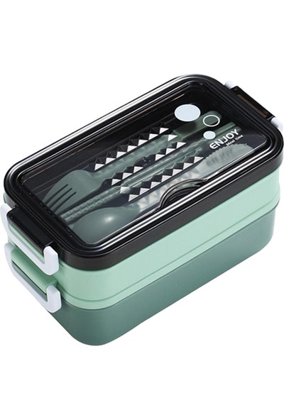 Lovoski Bento Box Çorba Yay ile Istiflenebilir Lunchbox Gıda Depolama Gitmek Yemek Yeşil (Yurt Dışından)