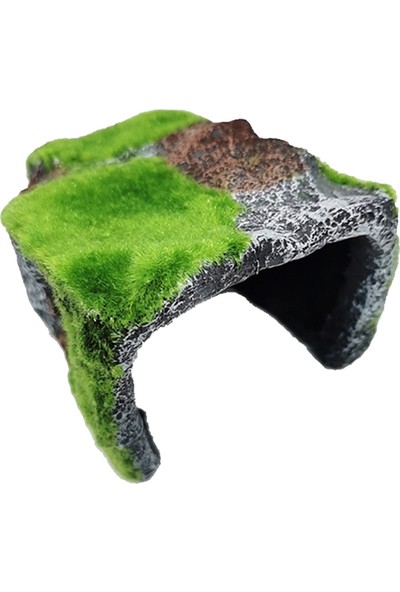 Lovoski Sürüngen Mağara Habitat Yılan Kaplumbağa Teraryum Peyzaj Dekorasyon B Gizle (Yurt Dışından)