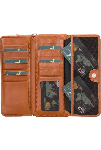 Bouletta Tiago Deri Kadın Cüzdan Rst2 Taba