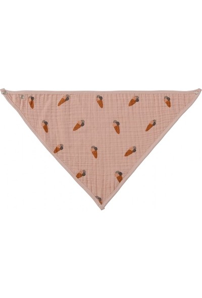 Merbasita Pudra Dondurma Baskılı Müslin Bandana Önlük 25X40 cm (4 Adet)
