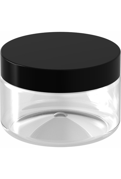 Bergama Plastik Plastik Pet Kavanoz (6 Adet) 280 Cc Baharatlık Magnolia Kabı Siyah Kapaklı