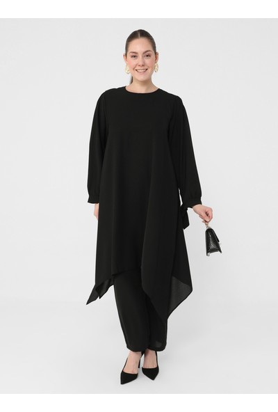 Alia Büyük Beden Tunik&pantolon Ikili Takım - Siyah - Alia