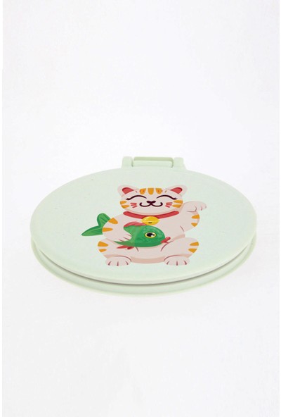 Wuw Maneki Neko Şans Kedisi Çanta Içi Küçük Makyaj Aynası Wuw Maneki Neko Şans Kedisi Çanta Içi Küçük Makyaj Aynası