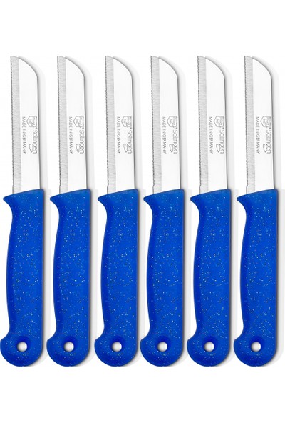 Taç 6'lı Solingen Meyve Bıçağı Mavi