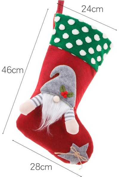 Ginson Kumaş Çorap Yılbaşı Süsü (Yurt Dışından)