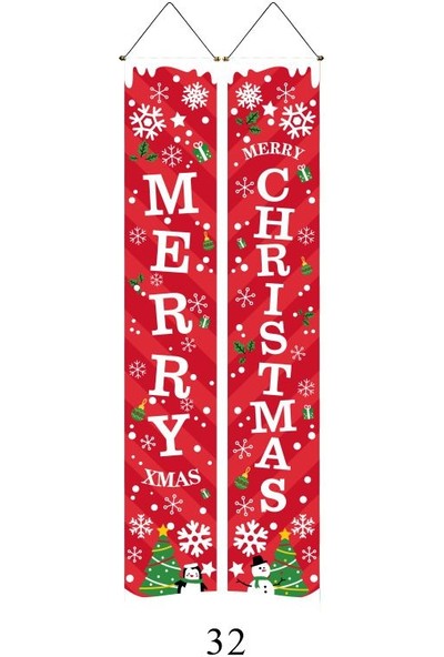 Ginson Kırmızı Şerit Yılbaşı Süsleri (Yurt Dışından)