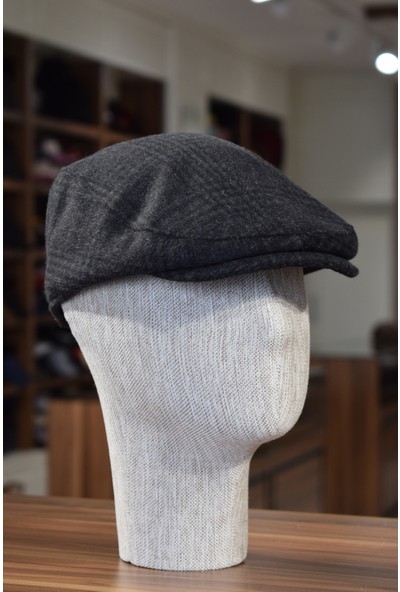 Göksu Şapka Erkek Kışlık Spor Kasket Lastikli Şapka Kareli