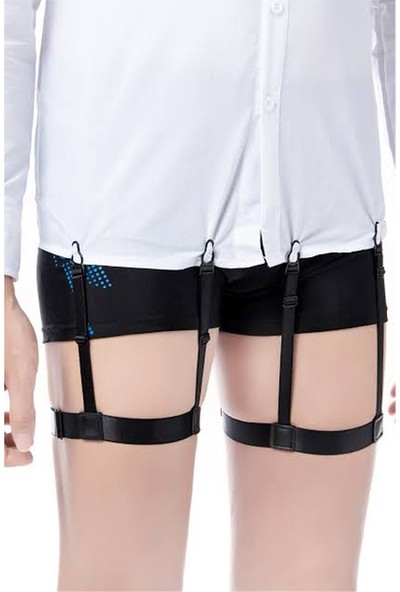 Deepsea Siyah Erkek Lastikli Gömlek Tutacağı 1801290 Deepsea Siyah Erkek Lastikli Gömlek Tutacağı 1801290