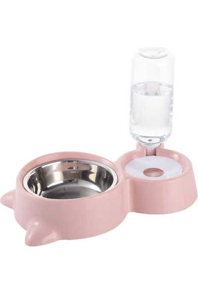 En Uygun Ürün Mikopet Kulaklı Mama Su Kabı-Pembe