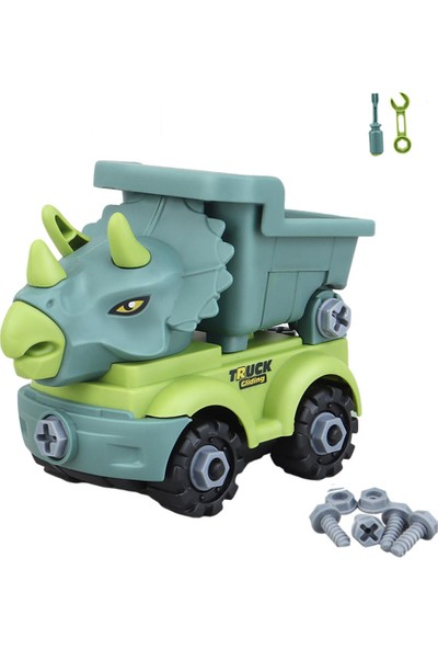 Lovoski Yaratıcı Almak Dinozor Araba Oyuncaklar Inşaat Araçları 3D Somun Oyuncak Damperli Damperli Kamyon (Yurt Dışından) Lovoski Yaratıcı Almak Dinozor Araba Oyuncaklar Inşaat Araçları 3D Somun Oyuncak Damperli Damperli Kamyon (Yurt Dışından)