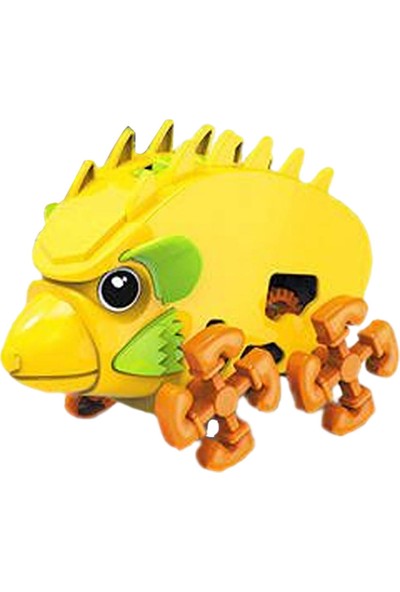 Lovoski Dıy Elektrikli Hayvan Blokları Oyuncak Eğlence Oyuncak Hediyeler Için Yaş 3 + Erkek Kız Kirpi Sarı (Yurt Dışından)