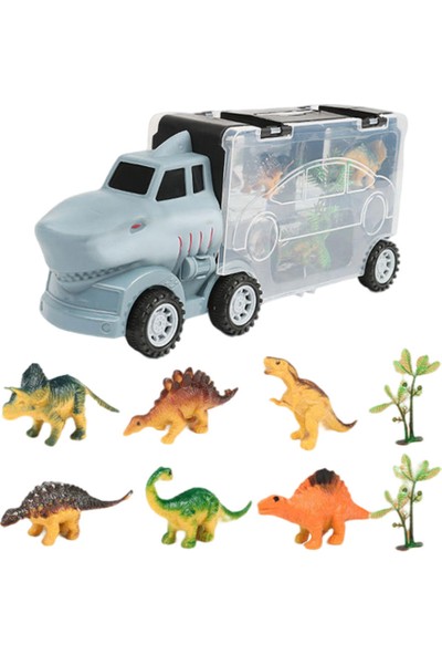 Lovoski Taşıma Kamyonu Playset Doğum Günü Hediyesi Çocuklar 3, 4, 5, Yaş ve Üstü Uzun Köpekbalığı (Yurt Dışından)