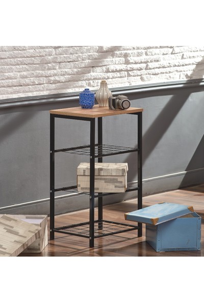 Won Home Dekoratif Metal 3 Lü Raf Kitaplık