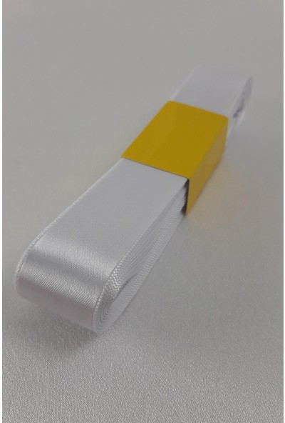Boncuk Kurdele Saten Beyaz 10 mt 2 cm