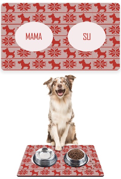 PatiPeti Köpek Çizgili Retro Köpek Mama Altlığı Mama Paspası Köpek Mama Eğitim Paspası 50 x 35cm PatiPeti Köpek Çizgili Retro Köpek Mama Altlığı Mama Paspası Köpek Mama Eğitim Paspası 50 x 35cm