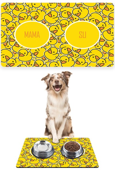 PatiPeti Sarı Ördek Köpek Mama Altlığı Mama Paspası Köpek Mama Eğitim Paspası 50 x 35cm PatiPeti Sarı Ördek Köpek Mama Altlığı Mama Paspası Köpek Mama Eğitim Paspası 50 x 35cm