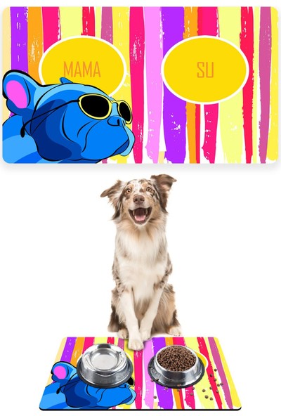 PatiPeti Bulldog Köpek Mama Altlığı Mama Paspası Köpek Mama Eğitim Paspası 50 x 35cm PatiPeti Bulldog Köpek Mama Altlığı Mama Paspası Köpek Mama Eğitim Paspası 50 x 35cm