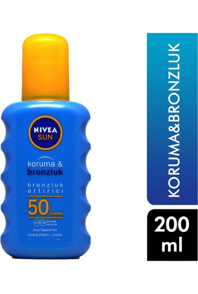 Sun Koruma & Bronzluk Artırıcı Güneş Spreyi 50 Spf 200 ml 4005900253750 Vücut Güneş Kremi