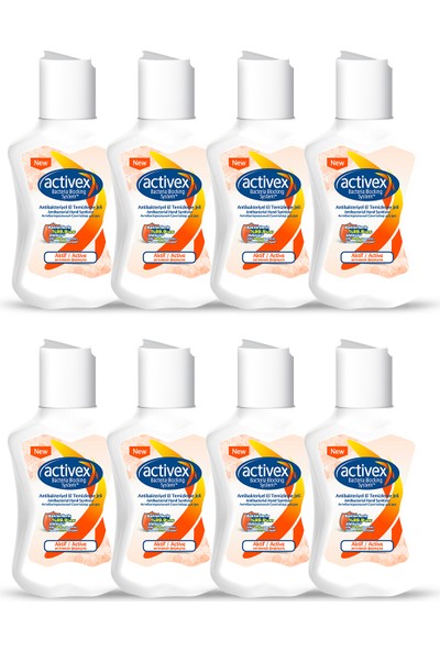 Activex Antibakteriyel El Temizleme Jeli 100 ml x 8 Adet