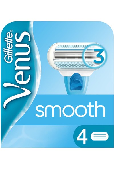 Gillette Venus Yedek Kadın Tıraş Bıçağı 4'lü Tıraş Bıçağı