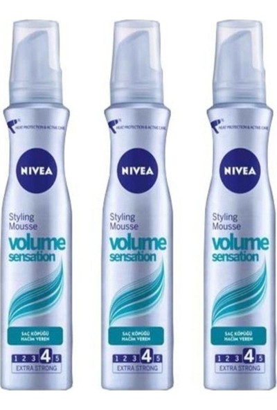 Nivea Hacim Veren Saç Köpüğü 150 ml x 3 Adet