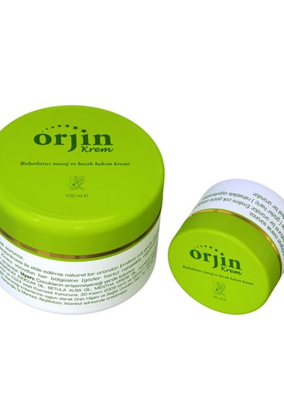 Orjin Krem 100 ml Masaj Kremi Orjin Krem 100 ml Masaj Kremi