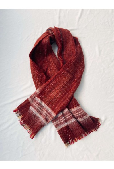 Retrobird Atkı - Şal Kadın Kiremit