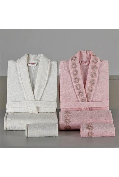 Taç Clemita Pembe Ekru Bambu Aile Bornoz Seti Taç Bornoz Takımı Taç Bamboo Bornoz Seti Taç Clemita Pembe Ekru Bambu Aile Bornoz Seti Taç Bornoz Takımı Taç Bamboo Bornoz Seti