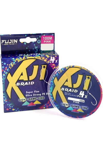 Fujin Aji Light Game Braid 4x 100MT Pink Pe Ip Misina 0,06 Mm. Fujin Aji Light Game Braid 4x 100MT Pink Pe Ip Misina 0,06 Mm.